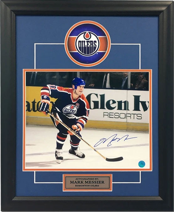 Mark Messier - custom framed autographed photo – Hi Impact Sports